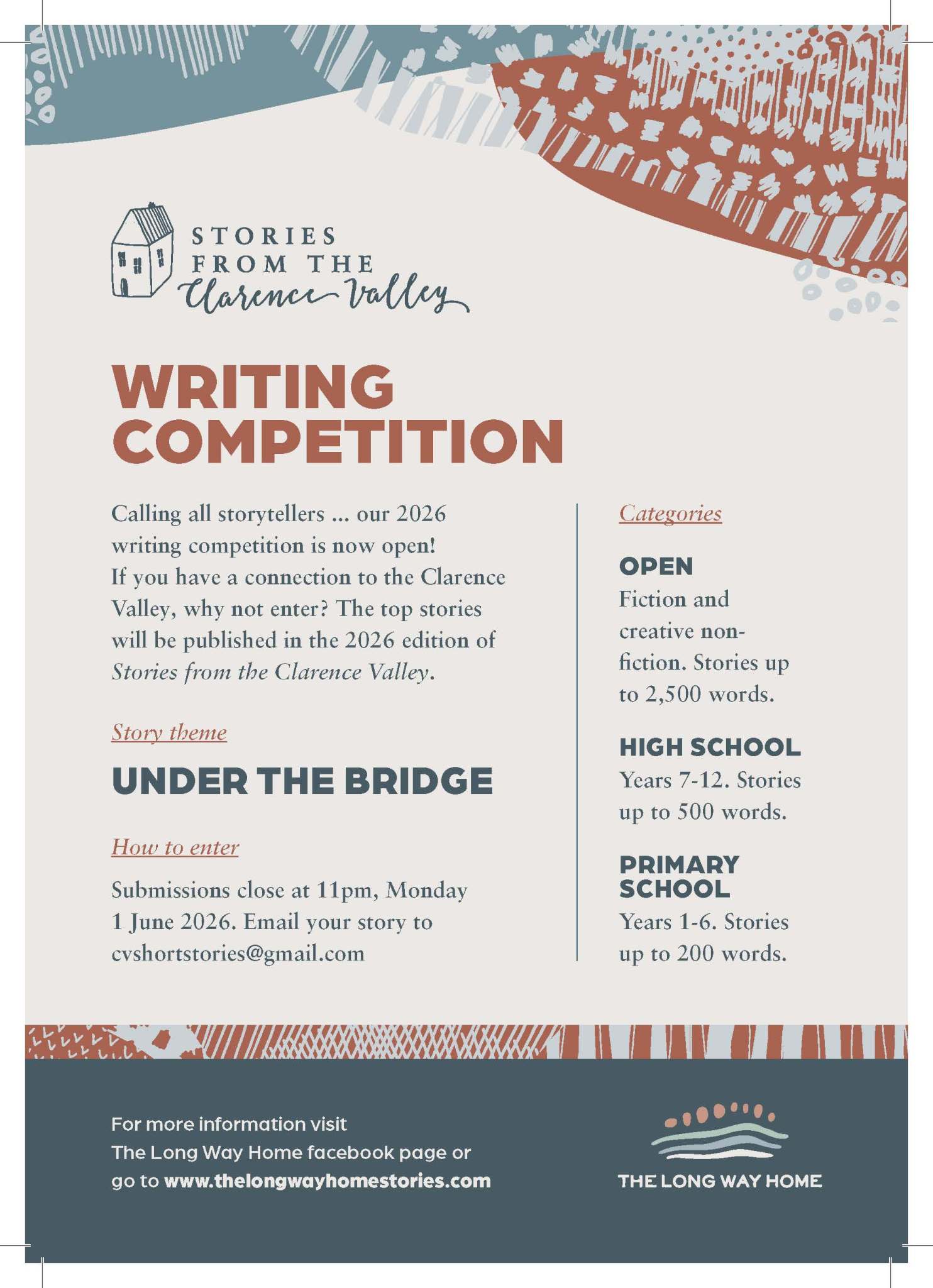 Calling all storytellers. The Long Way Home Writing Competition 2026 is ...